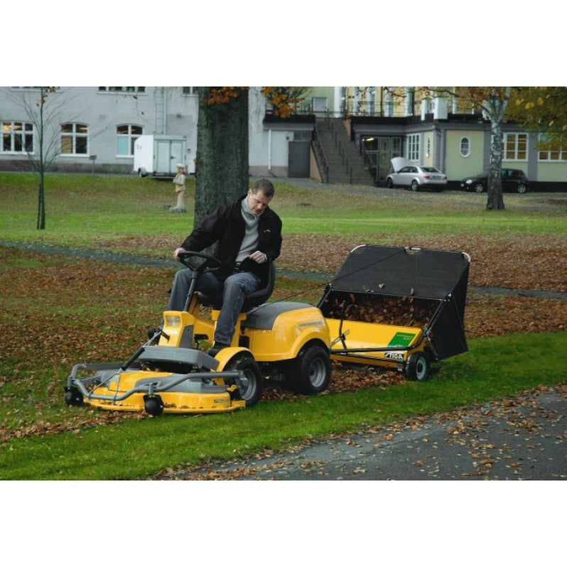 Stiga 107cm Towed Leaf-Sweeper/Collector for Stiga Park Front-Cut Ride ...